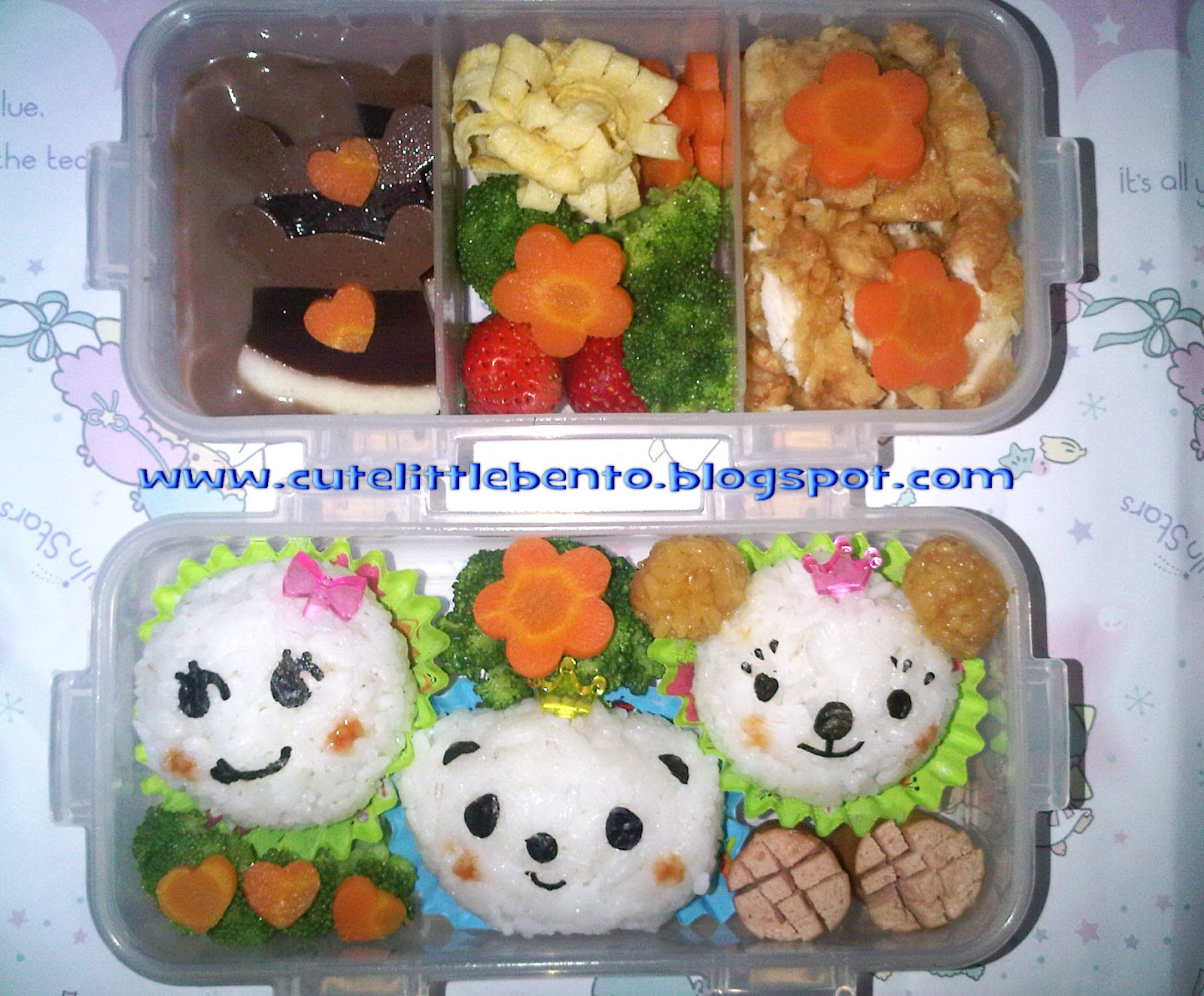 Cute Little Bento: Panda and Koala Bento ,,, Bento # 009