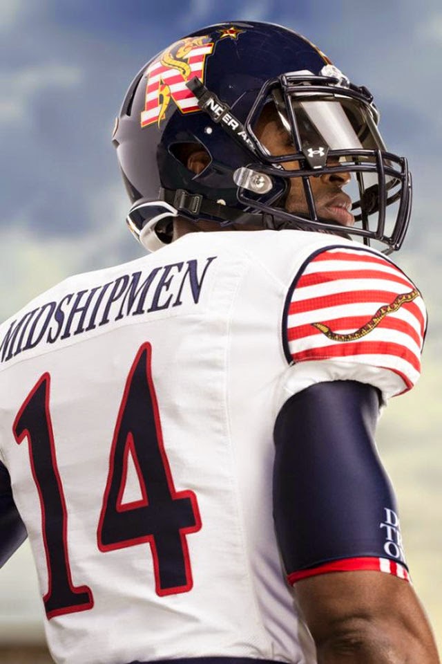 daily timewaster: The Navy football team is sporting new uniforms ...