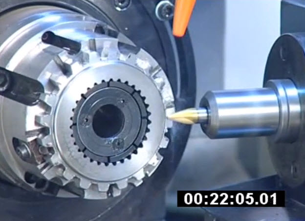 แสดงการกัดฟันเฟืองนอกด้วยเครื่องCNC GEAR TEETH ROUNDING (EXTERNAL ...