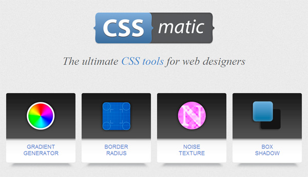The best CSS Generators for gradients, border radius, noise texture, box shadow and all css ...