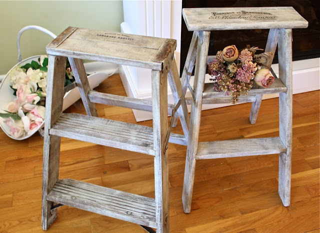 The Polka Dot Closet: Two French Graphic Step Stools