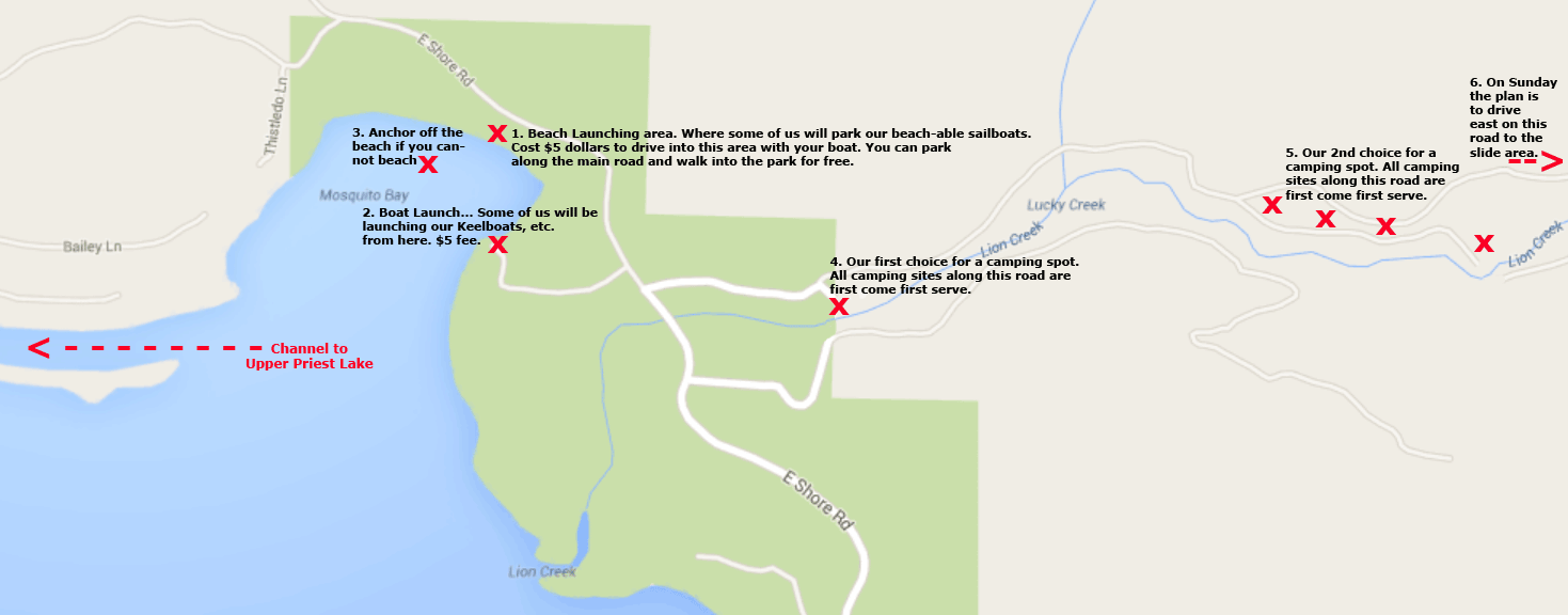 FunToSail: Priest Lake Sailing and Camping Adventure... July 25-28, 2014