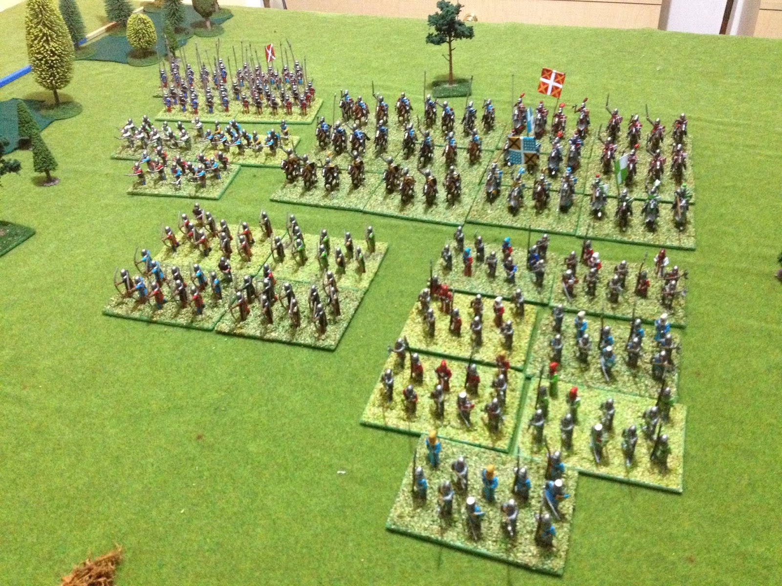 Grid based wargaming - but not always: Hundred Years War units finished