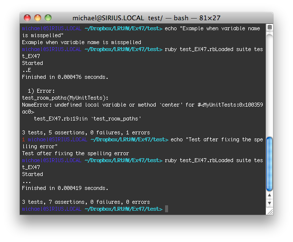 TESTHEAD: Exercise 47: Automated Testing: Learn Ruby the Hard Way ...