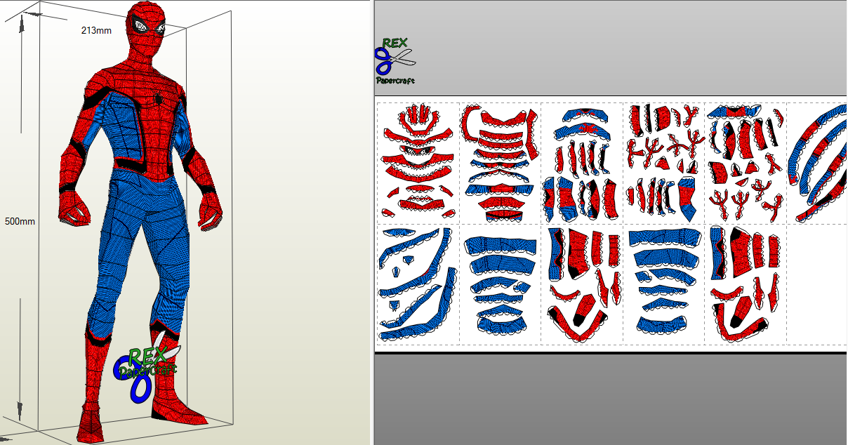 Rex Papercraft's BOX: Spiderman Papercraft