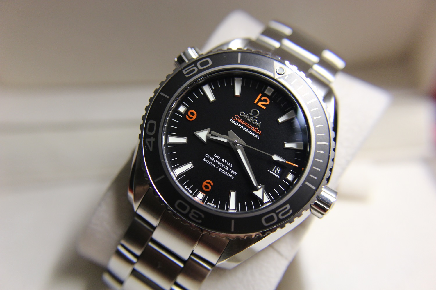 [SOLD] OMEGA SEAMASTER PLANET OCEAN CERAMIC 45MM COAXIAL 8500 JAMES ...