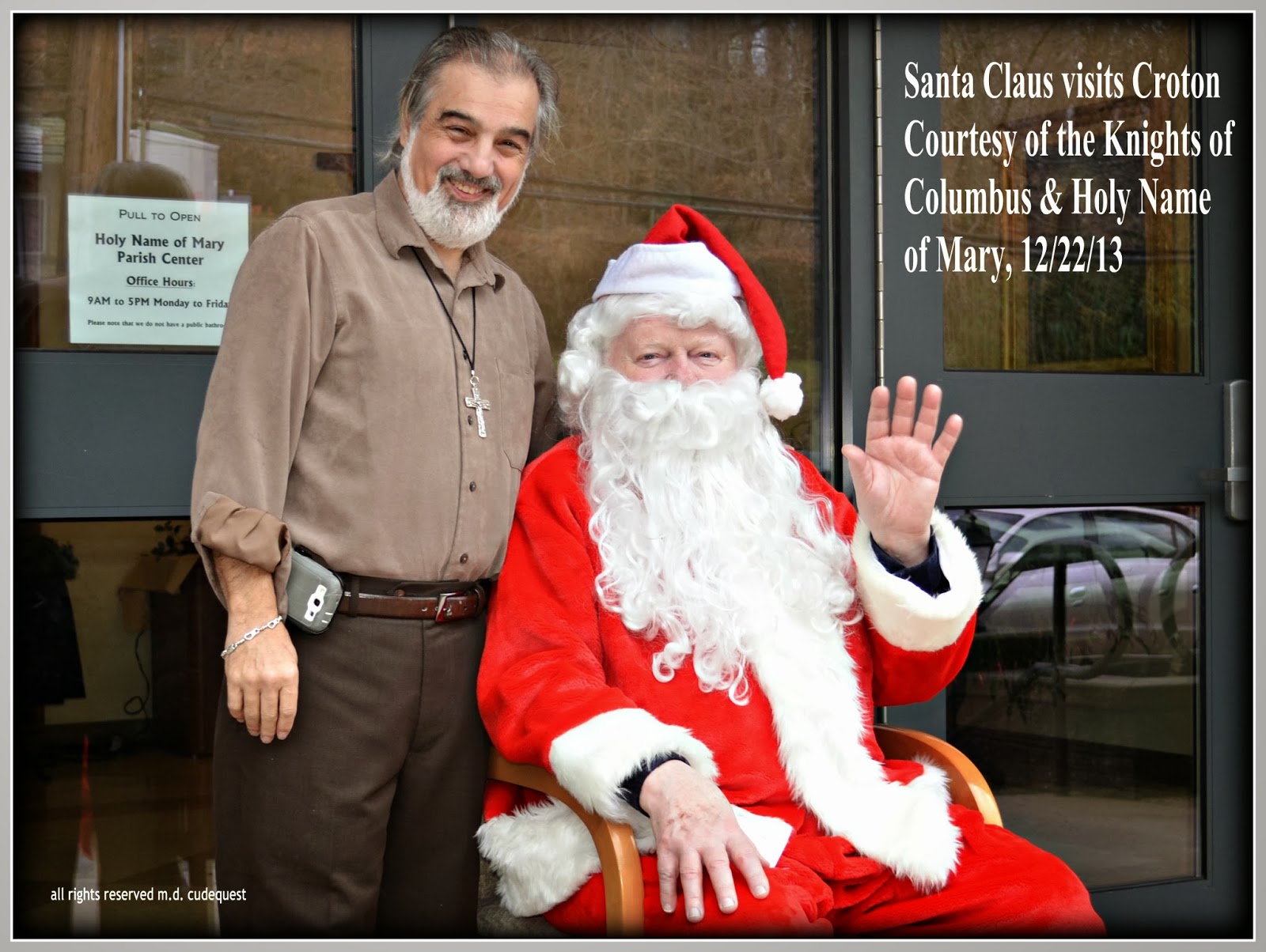EverythingCroton: 2013 SANTA VISITS HOLY NAME, COURTESY OF THE KNIGHTS...