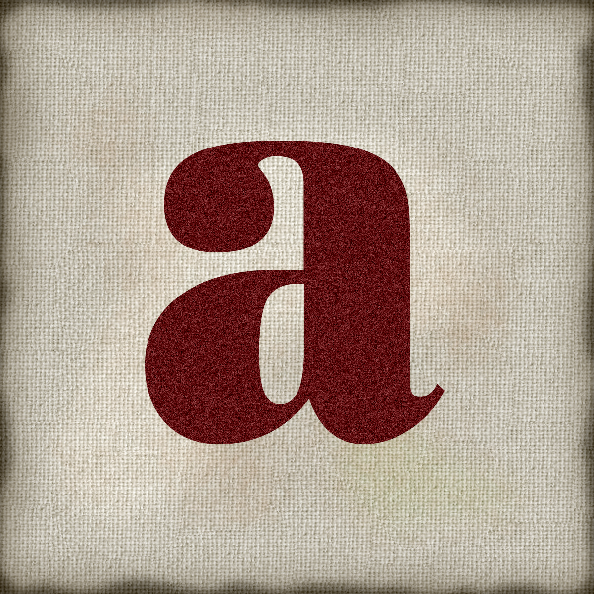 GRANNY ENCHANTED'S BLOG: Free Lower Case Red on Square Linen Digi ...