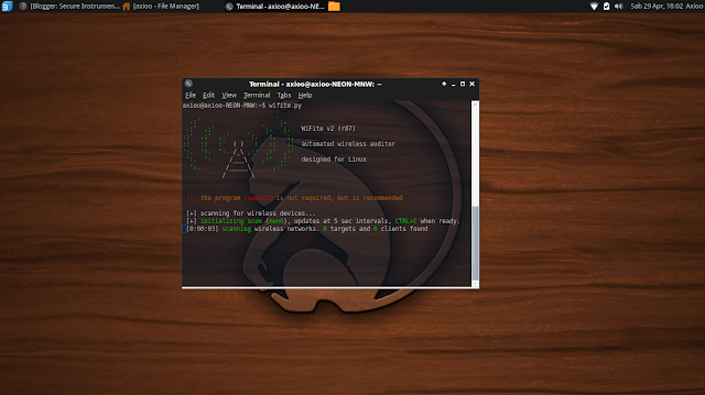 Backbox Linux + Python + Espeak = Voice command - Secure Instrument