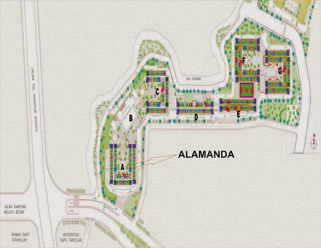 Bassura City: DENAH LANTAI TOWER ALAMANDA