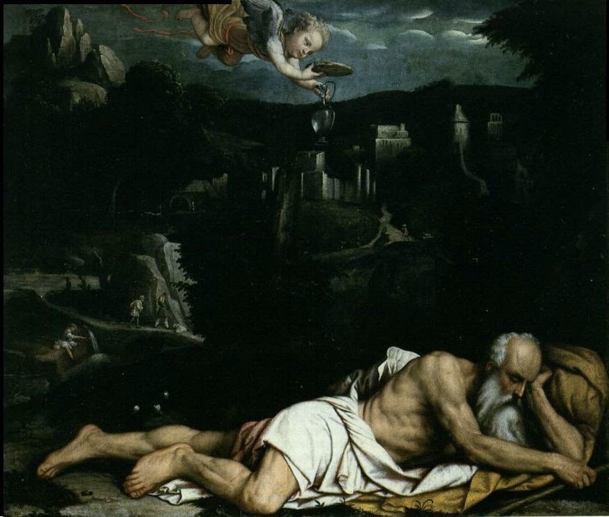 IDLE SPECULATIONS: Elijah comforted by the Angel
