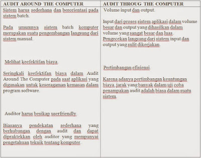 rizki pratama: Audit Around The Computer Dengan Audit Through The Computer