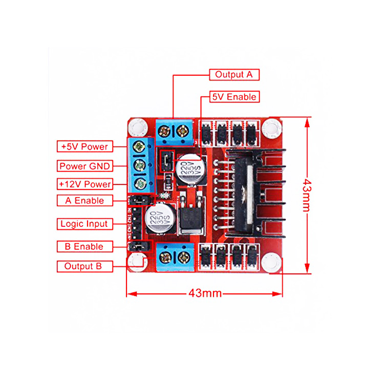 TEMPAHAN PROJEK ELEKTRONIK: Arduino + L298N Motor Driver