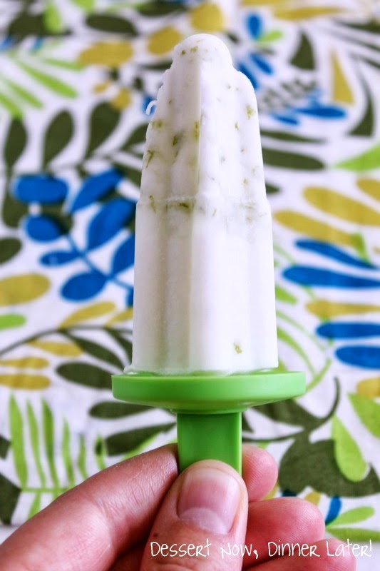 Coconut Key Lime Popsicles | Dessert Now Dinner Later