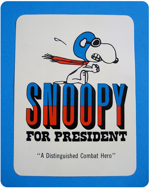Peanuts on Politics: Hang on Snoopy