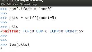 SecurityTube.net Hack of the Day: Wi-Fi SSID Sniffer in 10 Lines of Python