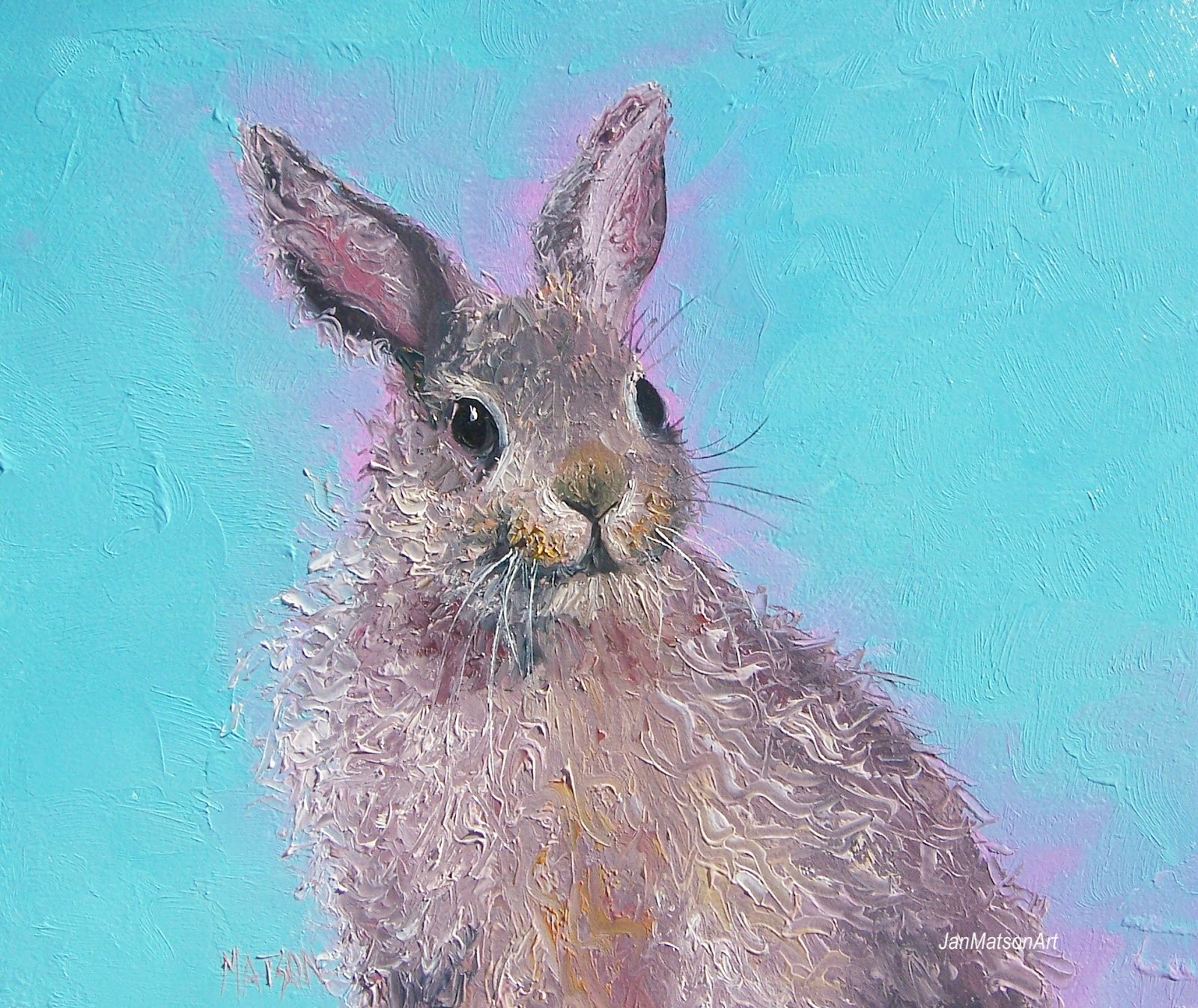 Jan Matson Art: Rabbit Art on Etsy Art