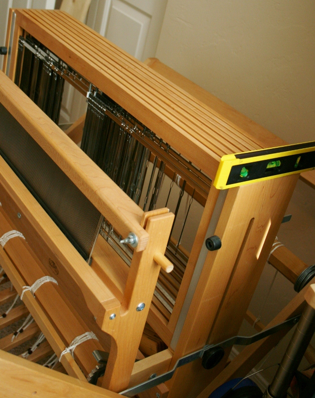 Weave-Away: Crooked, but loom is tuned!