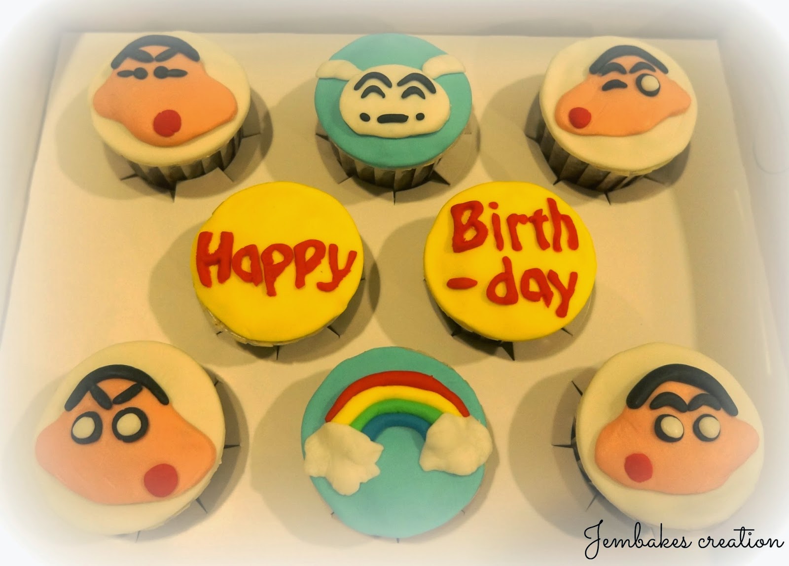 Jembakes...: Crayon Shin Chan cupcakes...