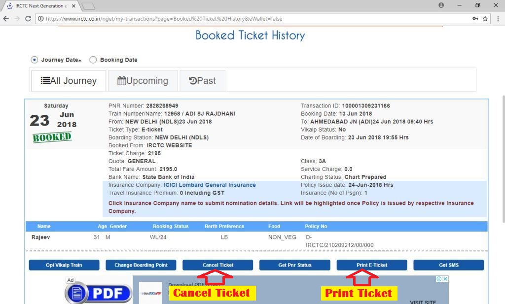 Irctc Ticket Cancellation 2023 How To Print And Cancel Train Ticket