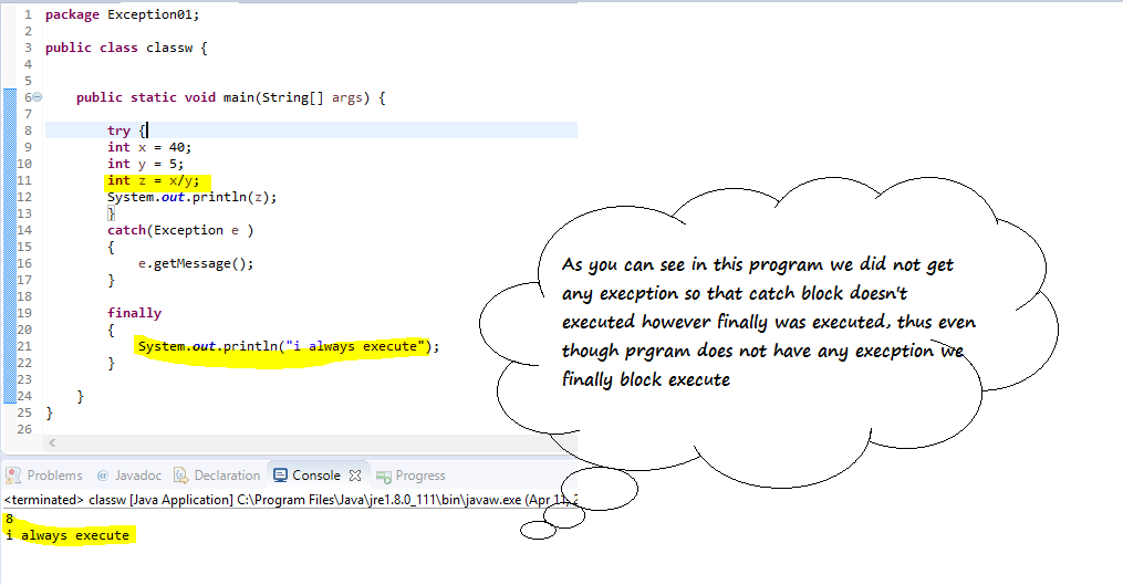 Test Engineer - Automation: Day 5: Exception Handling in Java