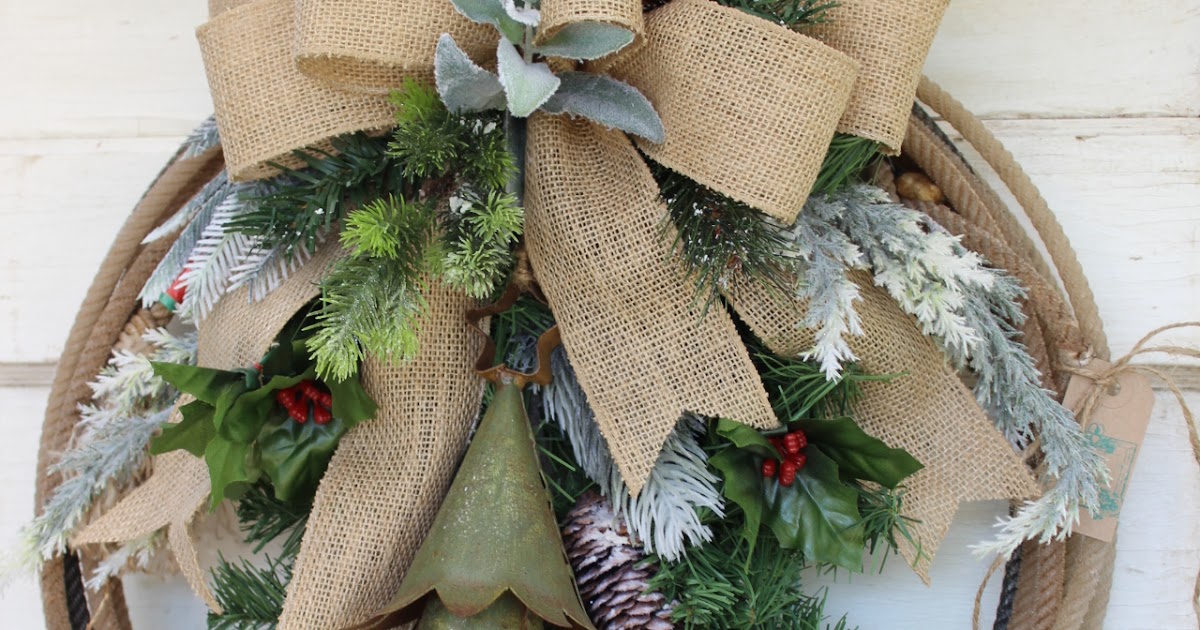 GypsyFarmGirl: New Rustic Rope Christmas Wreaths