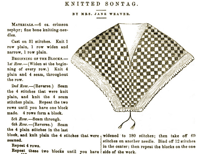 Civil War Quilts: Knit Yourself a Sontag