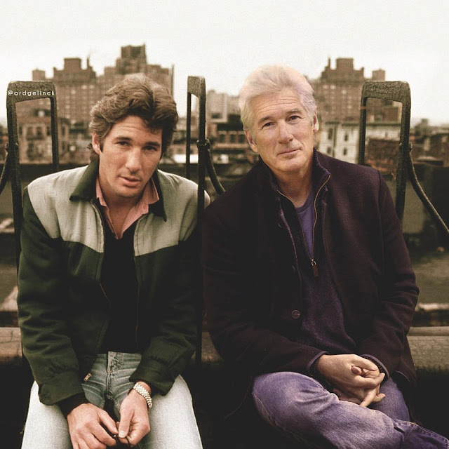 30 Amazing Then & Now Portraits of Famous Actors Posing With Themselves ...