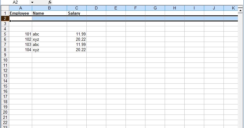 Programmers Sample Guide Read Excel And Write Db2 Data Using Apache Poi Hssf Implementation