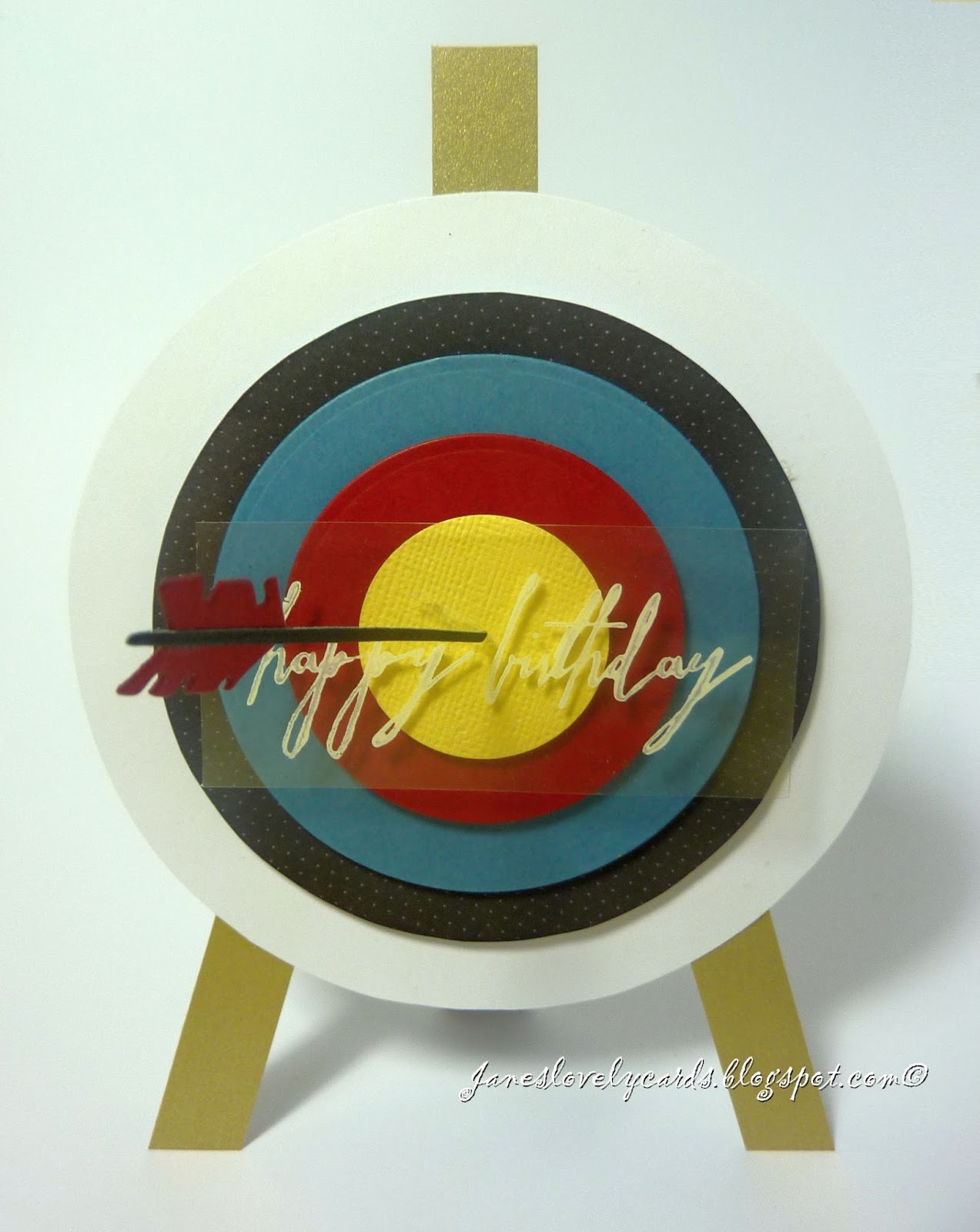 Jane's Lovely Cards : Archery Birthday Card