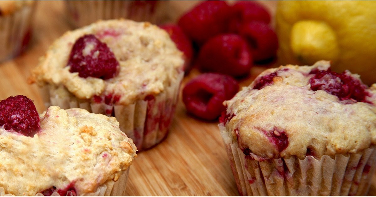 Raspberry Vanilla Protein Muffins - Muscles Monsters