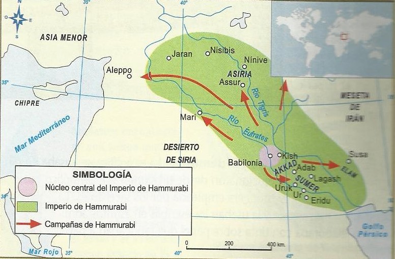Civilizaciones Mesopotamicas y Egipto Antiguo: Ubicación Geografica