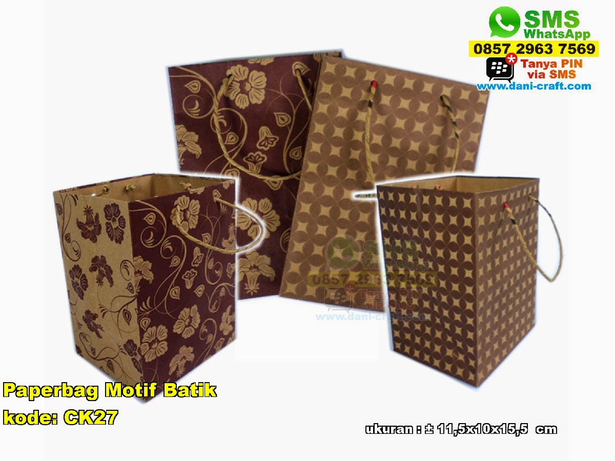 Paperbag Motif Batik | Souvenir Pernikahan