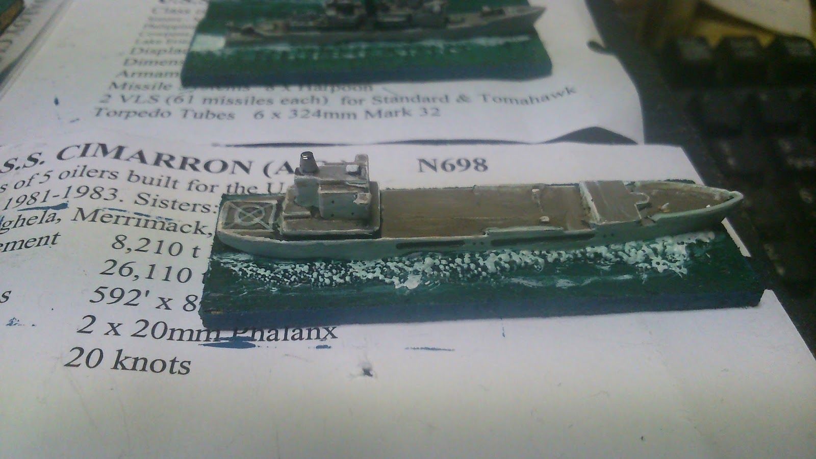 Model kits and Wargames: US Modern Naval 1/3000 Warships Navwar