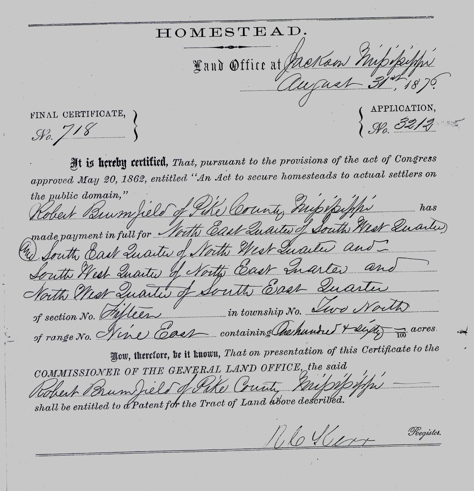 Brumfield Genealogy and other Branches and Trees: Brumfield Settlement ...