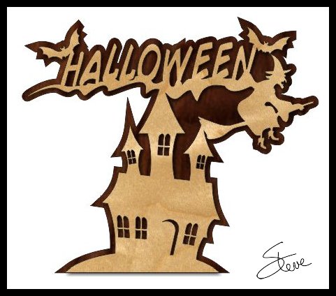 Scrollsaw Workshop: Halloween Haunted House Scroll Saw Pattern.