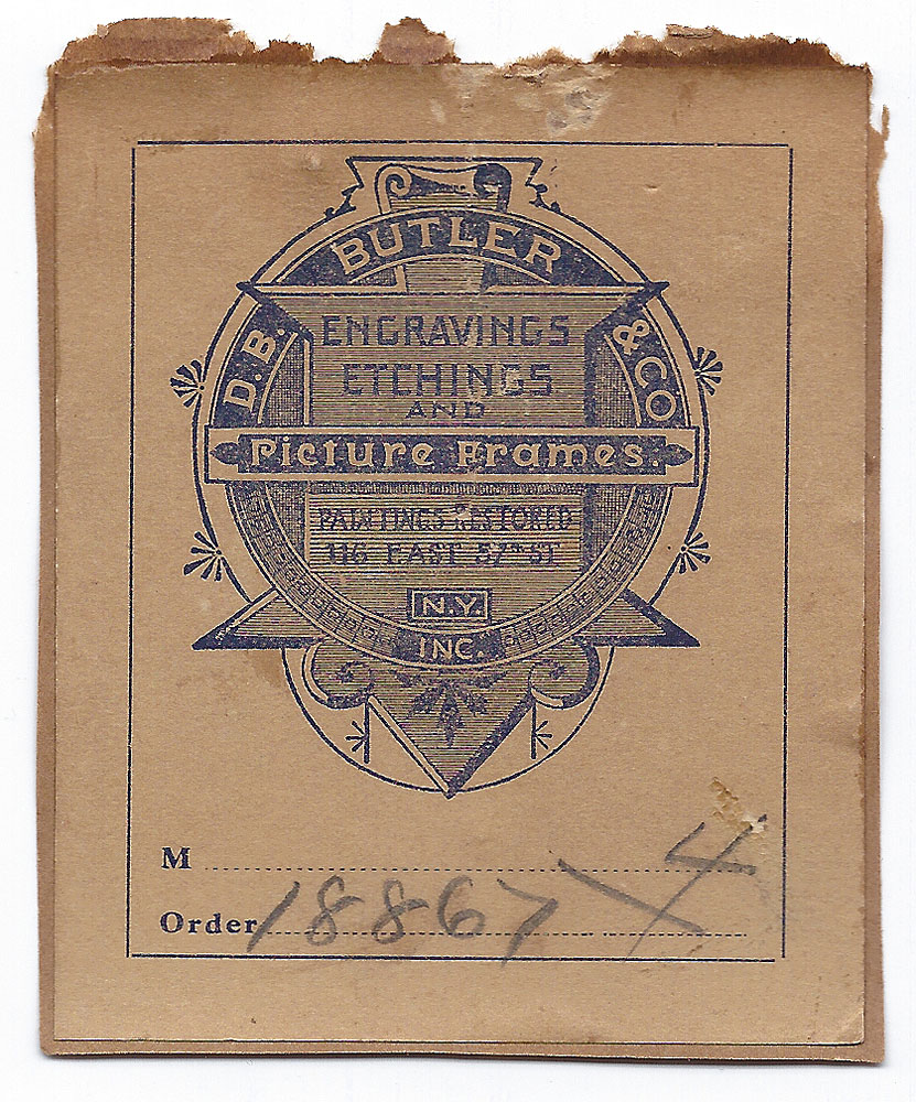 Picture Frame Labels: D.B. Butler