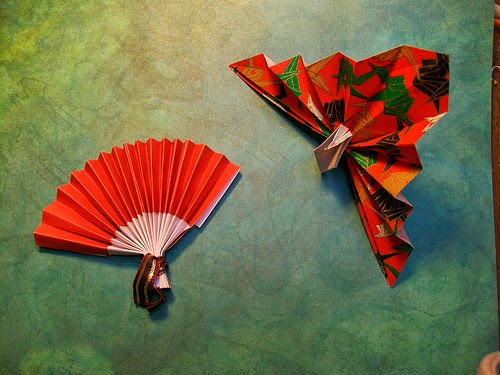 origami fan ~ instructions origami kids