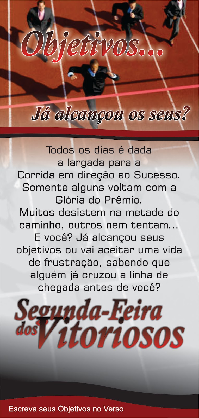 IURD AGORA: FOLHETO argumento para segunda