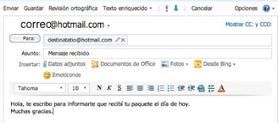 Correo Electronico: Partes de un Correo Electronico.