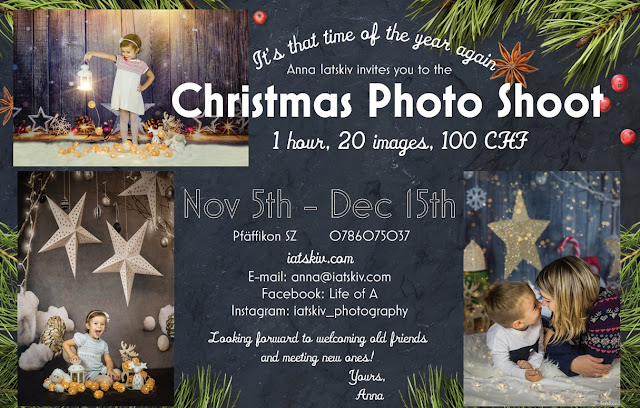 Christmas Photo Shoot - invitation - Life of A