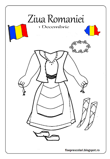 Planse de colorat si fise pentru copii: FISE de colorat pentru 1 ...