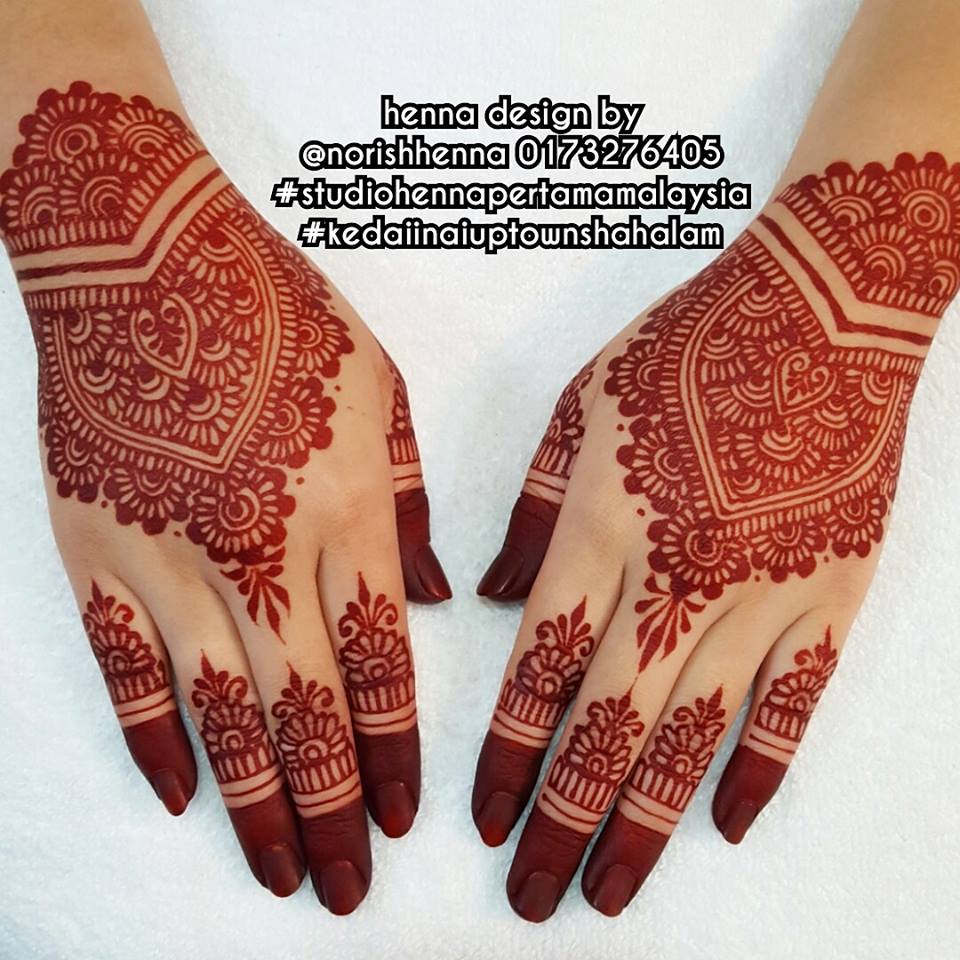 Gaya Terbaru 30 Inai Henna Pengantin Terbaru Dan Terlengkap