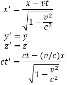Transformasi Lorentz - FISIKA-OK3