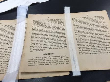 Preserving for the Future: Paper Repairs with Japanese Tissue