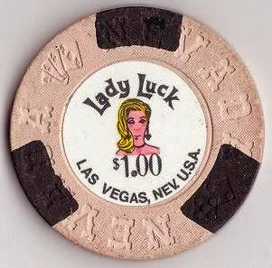 ChipWorx: Lady Luck $1 casino chip sold for $560.00