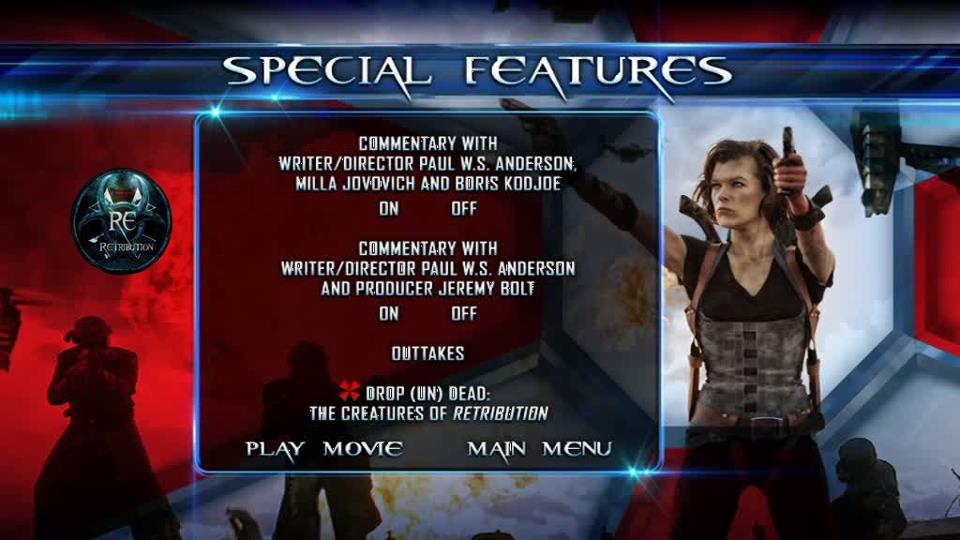 Resident Evil The Movies: Imagens mostra o menu do Blue - Ray de ...