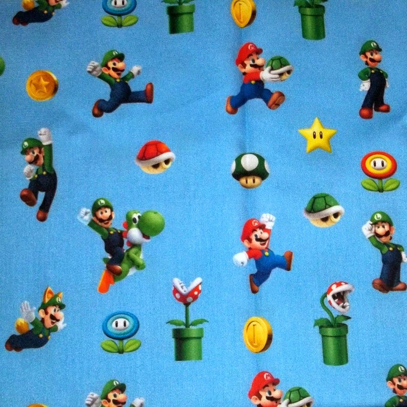 Traveling Quilter: WIP Wednesday - Super Mario Brothers Quilt in Progress