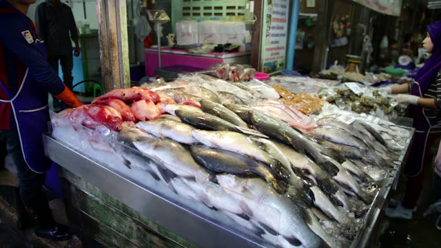 Meja stainless Display Ikan - Stainless steel table presentation ...