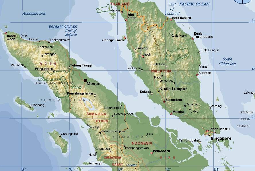 Melaka (Malacca) State - Malaysia Track